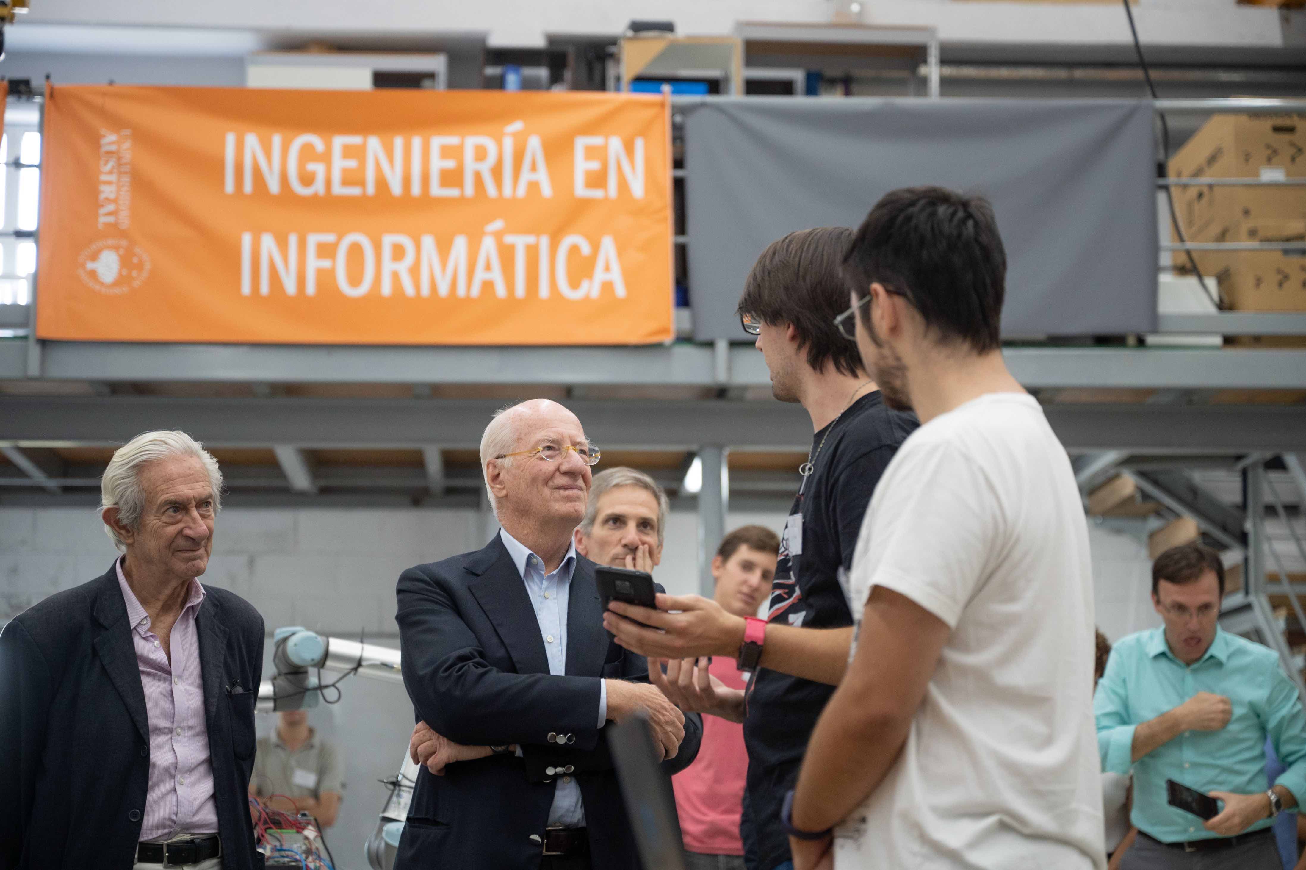 Paolo Rocca visits the new Engineering Faculty building at the Austral ...